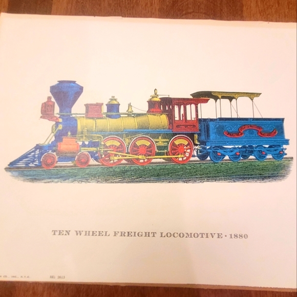 Art | Vintage Train Lithograph Print | Poshmark